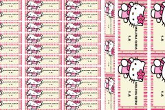 Etiquetas escolares de Hello Kitty [Editar, Imprimir, Descargar]