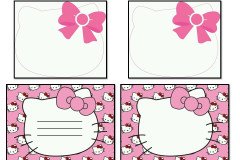 Etiquetas escolares de Hello Kitty [Editar, Imprimir, Descargar]